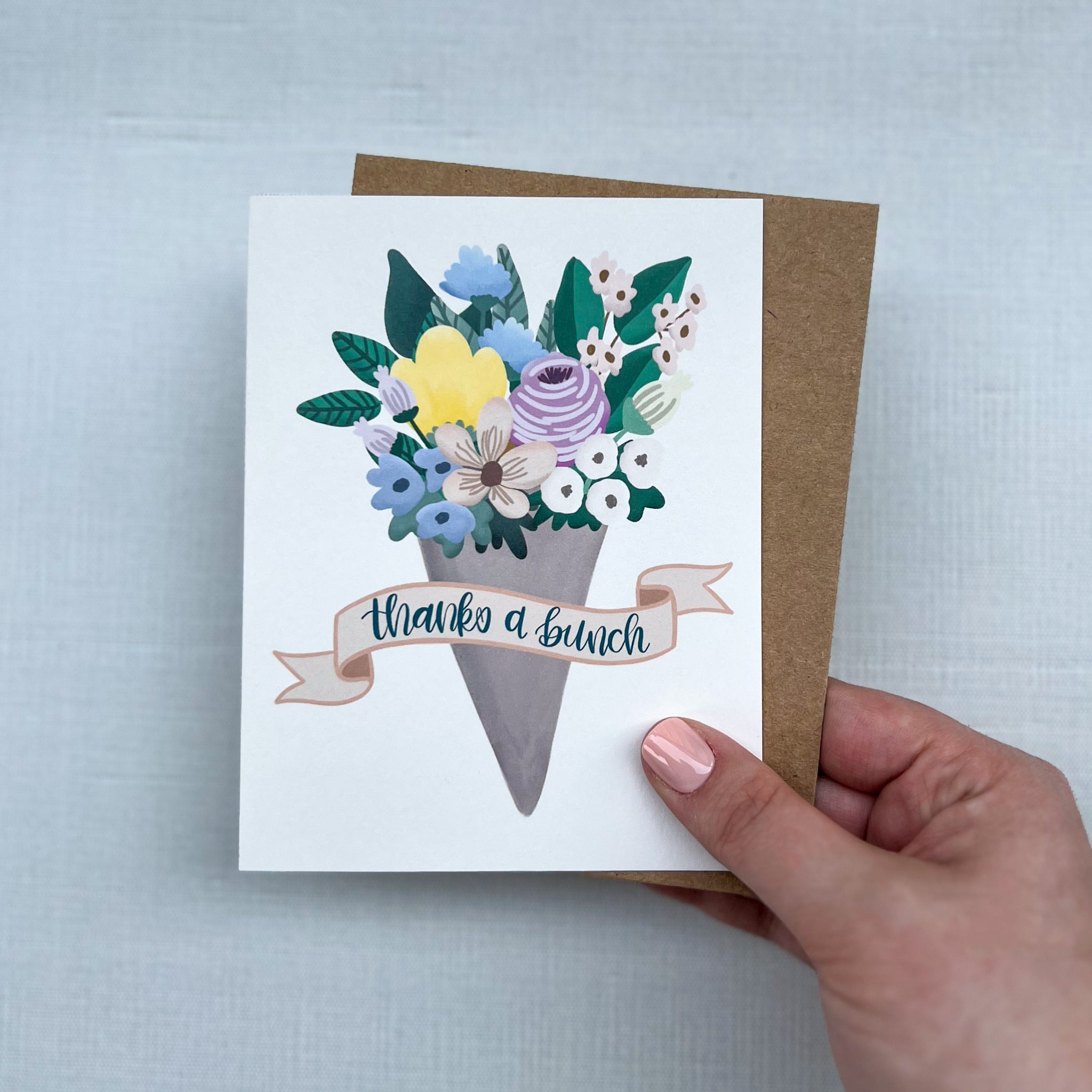 Thanks a Bunch Thank You Card – allegrapaperco